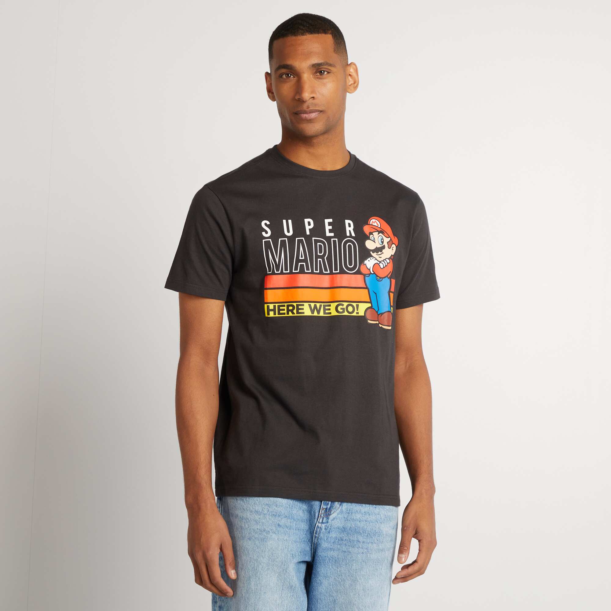 Round neck 'Super Mario' T-shirt BLACK – Kiabi