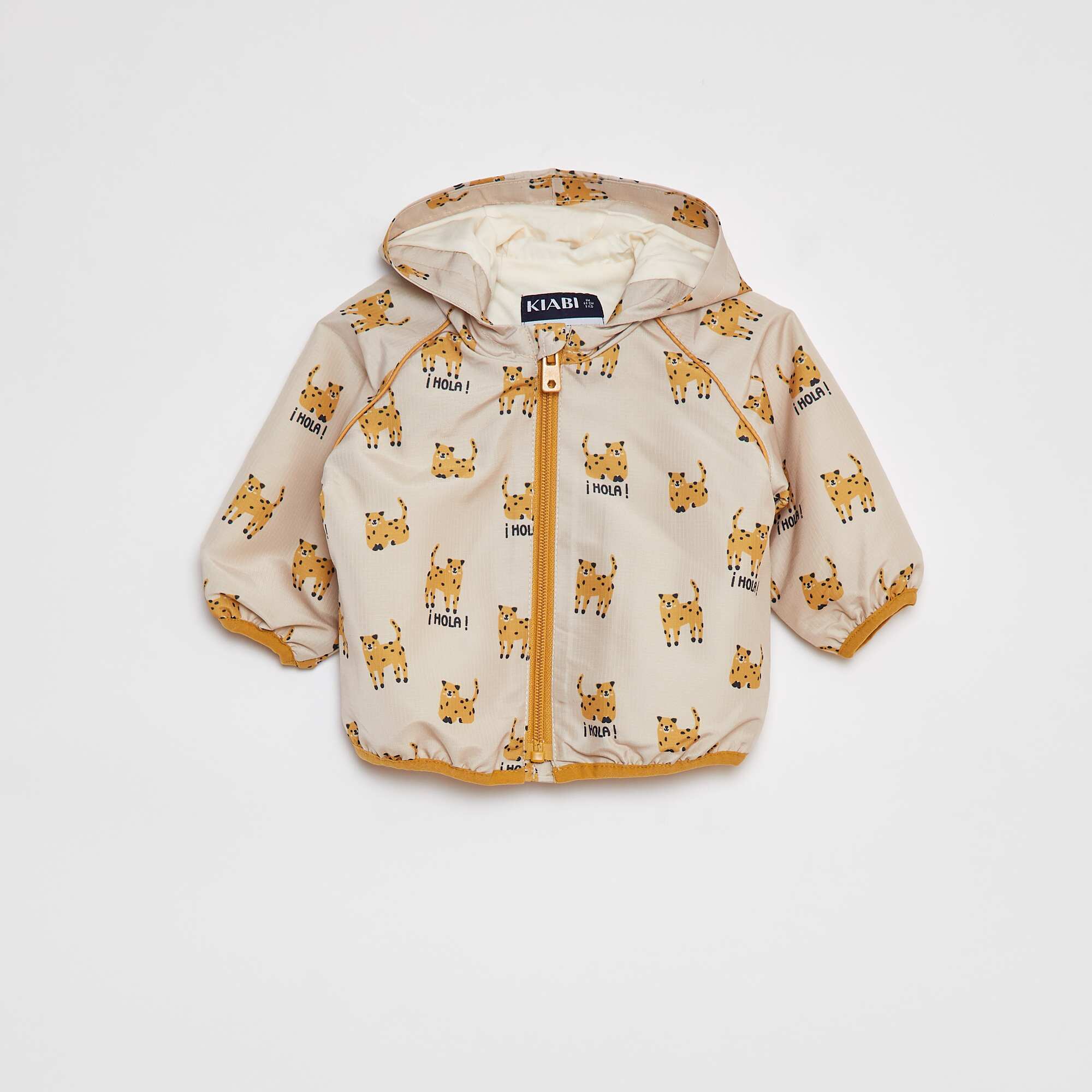 Hooded windcheater BEIGE – Kiabi