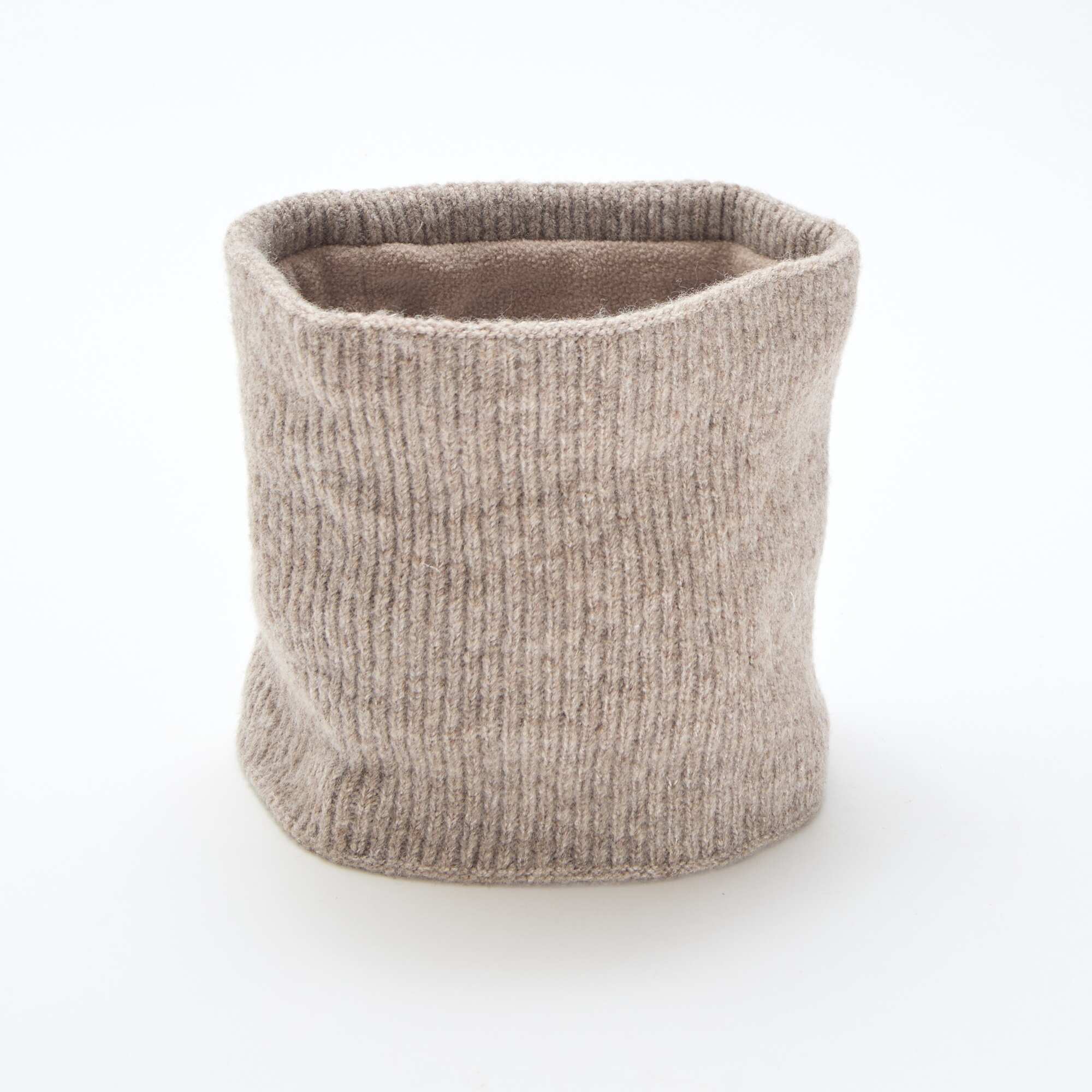 Plain knit snood BEIGE – Kiabi