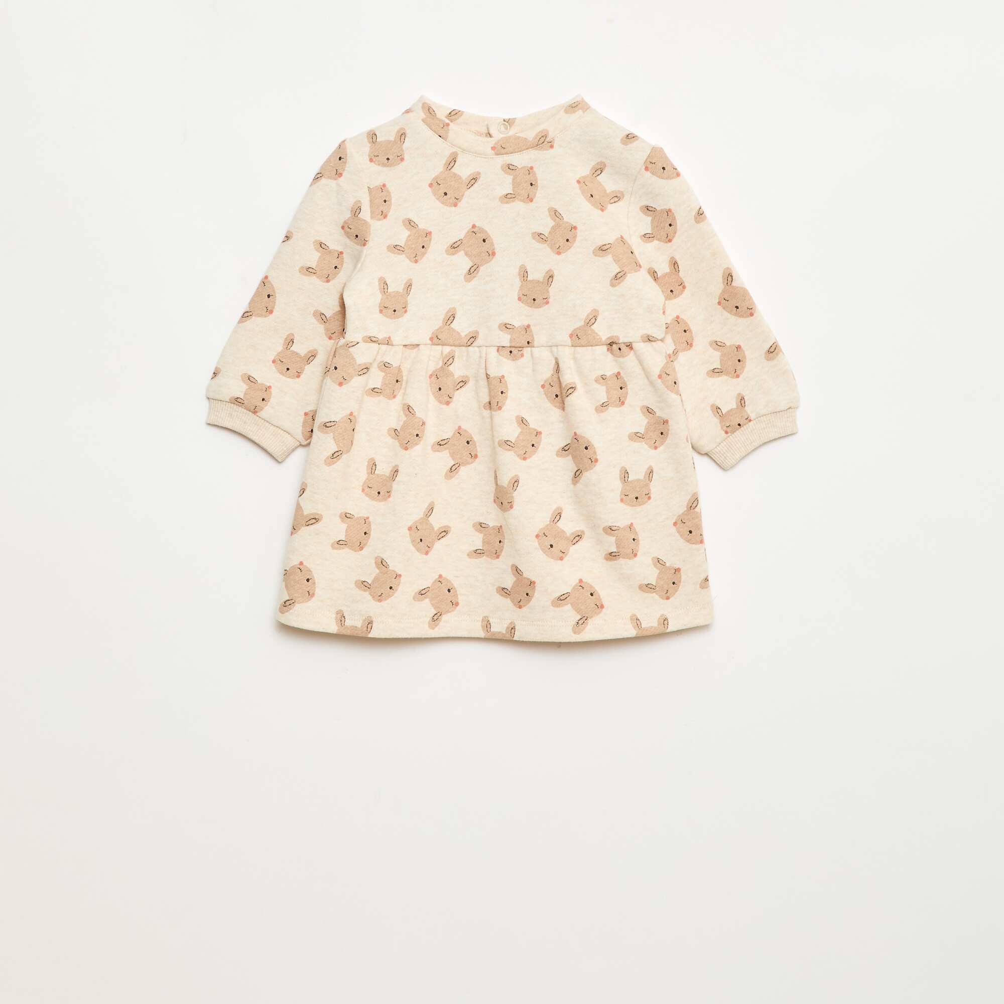 Animated Fleece Dress BEIGE – Kiabi