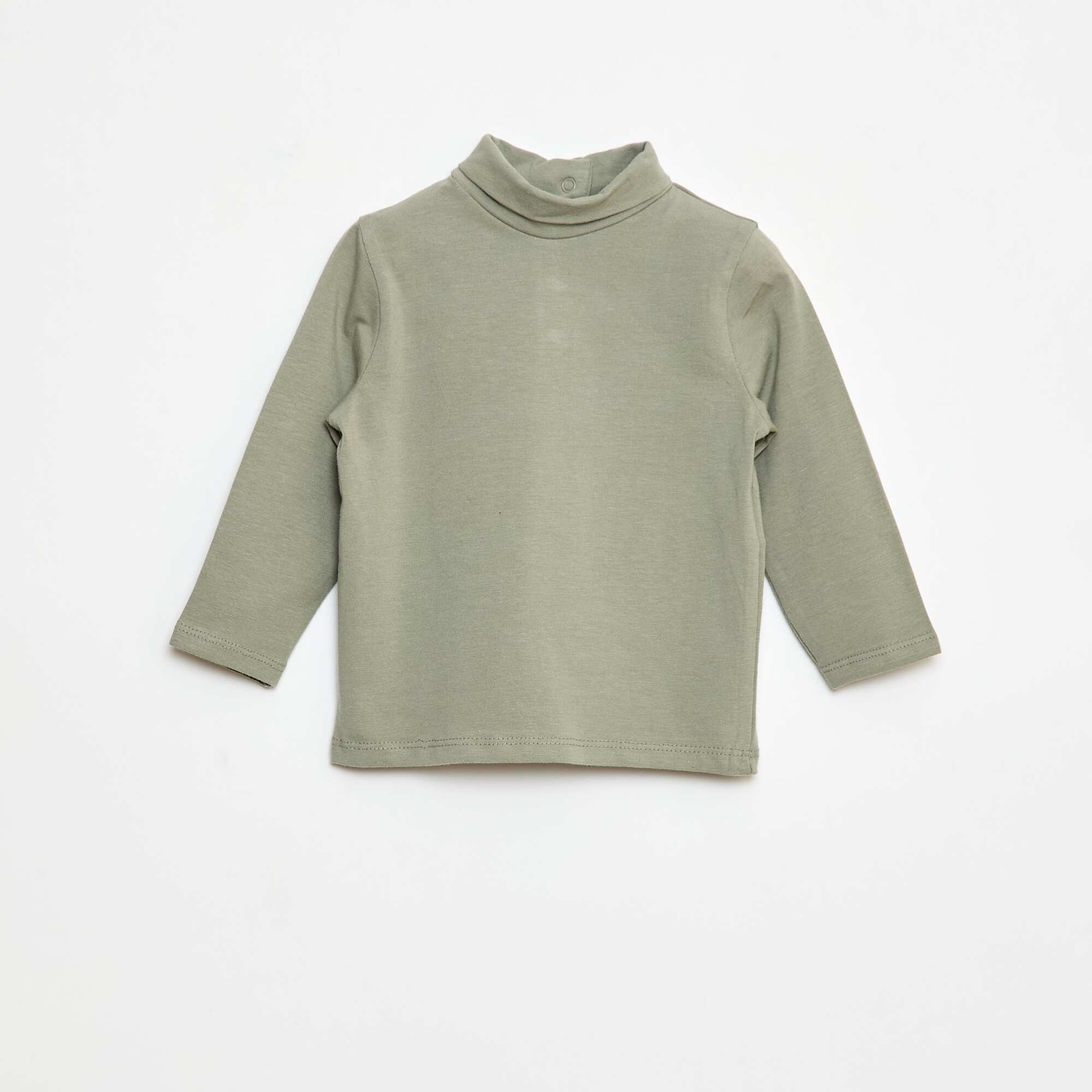 Plain High-Neck Top GREEN – Kiabi