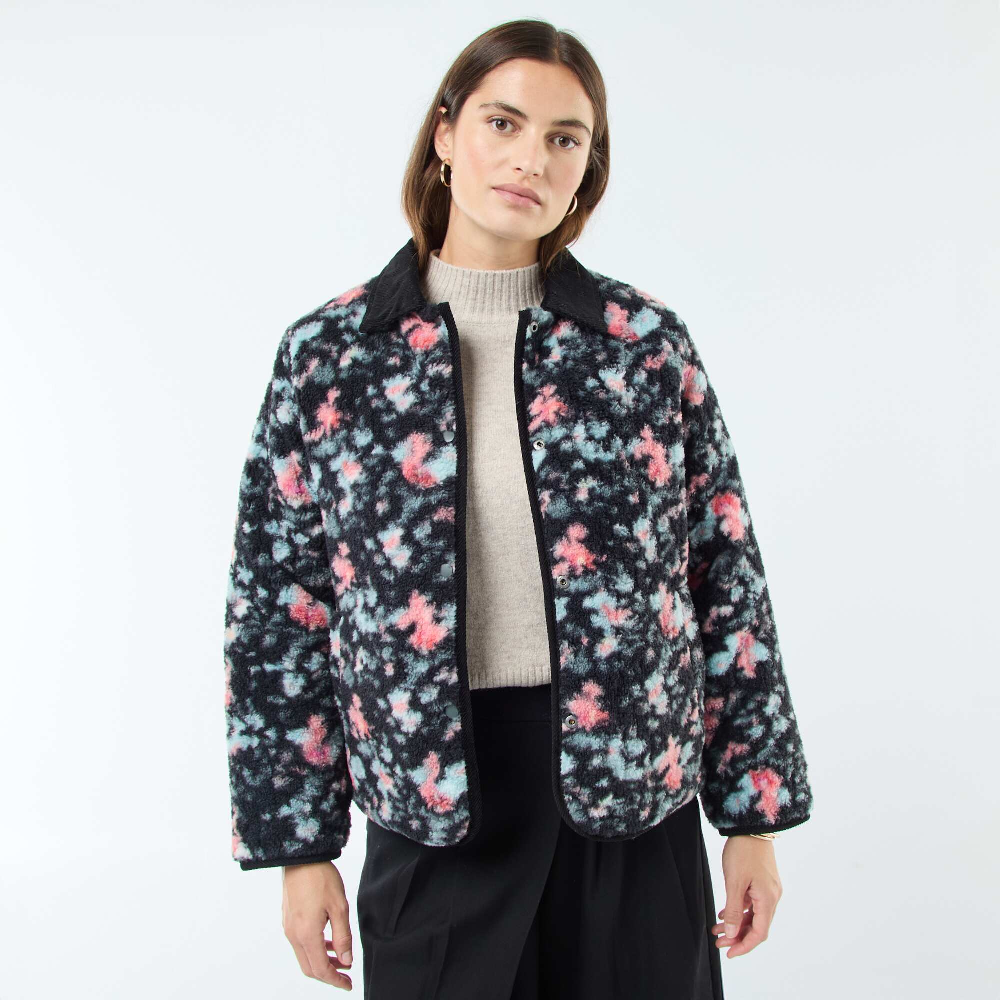 Warm Reversible Padded Jacket KHAKI – Kiabi