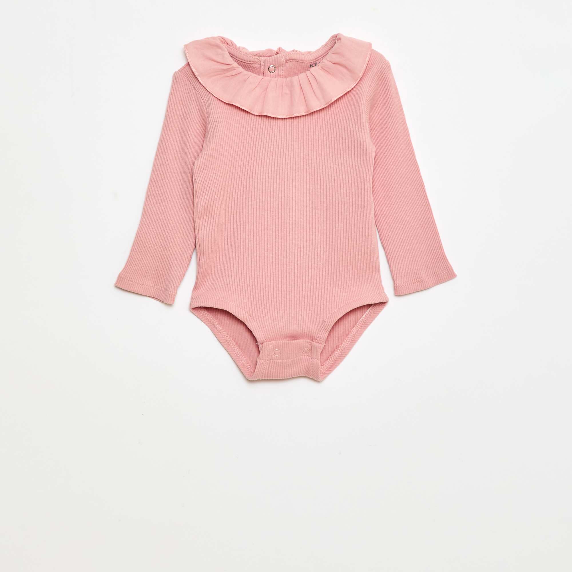 Ribbed Body with Frill Collar PINK – Kiabi