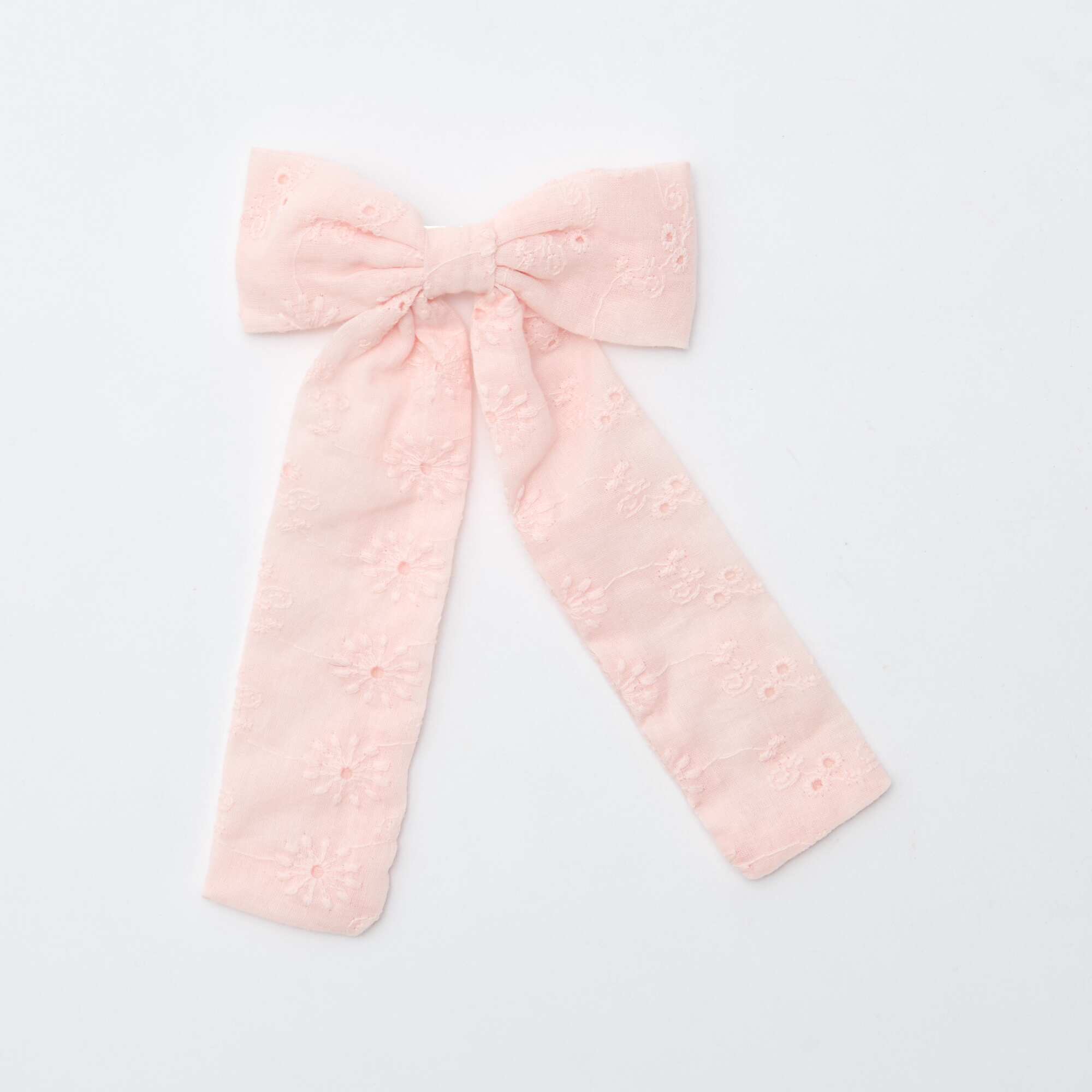3-Pack of Alligator Hair Clips with Fancy Bow and Ribbon PINK – Kiabi