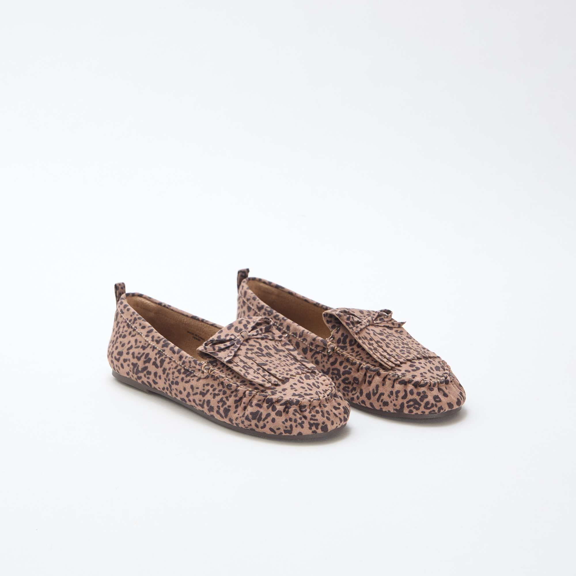 Leopard Print Suedette Moccasins BROWN – Kiabi
