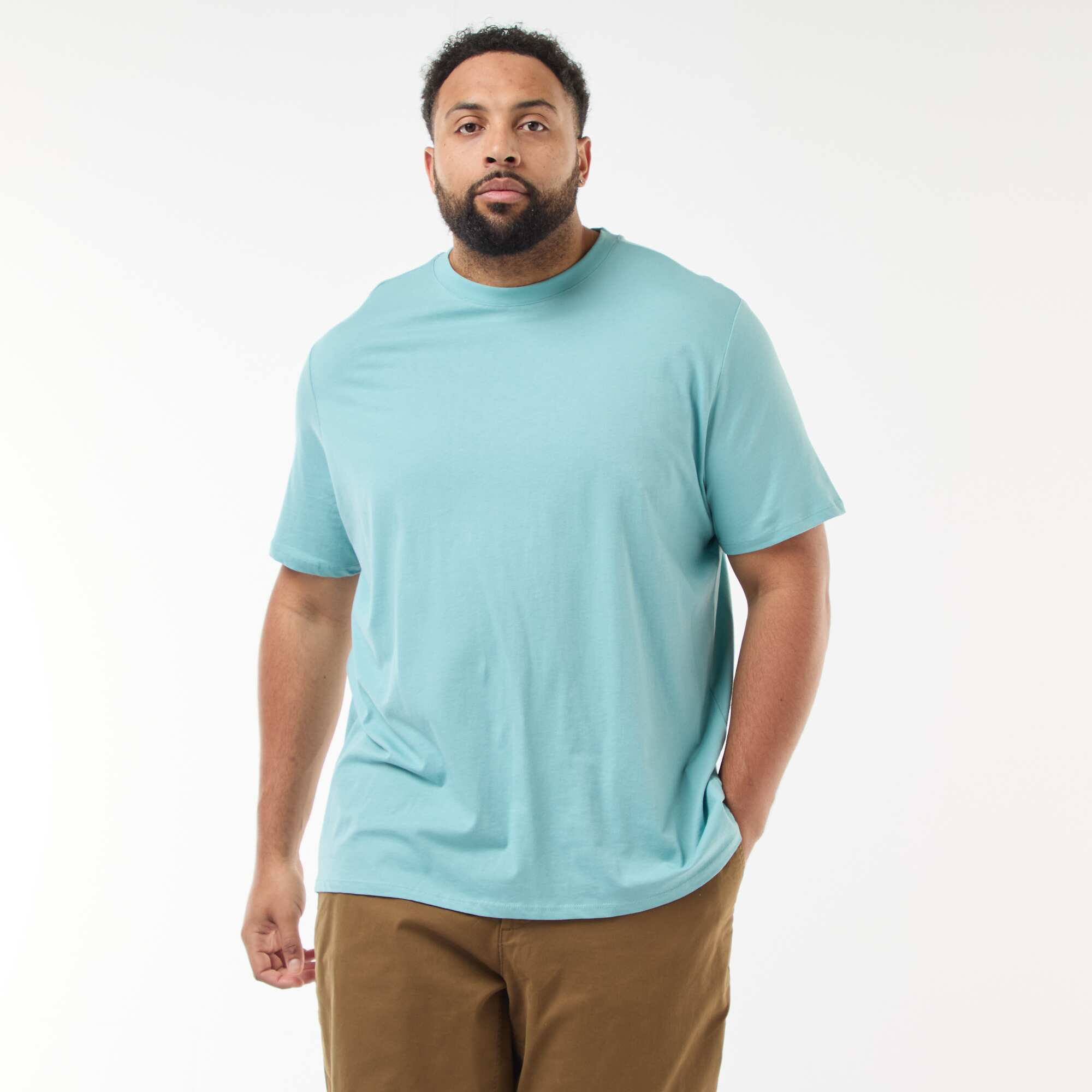 Pure cotton T-shirt BLUE – Kiabi